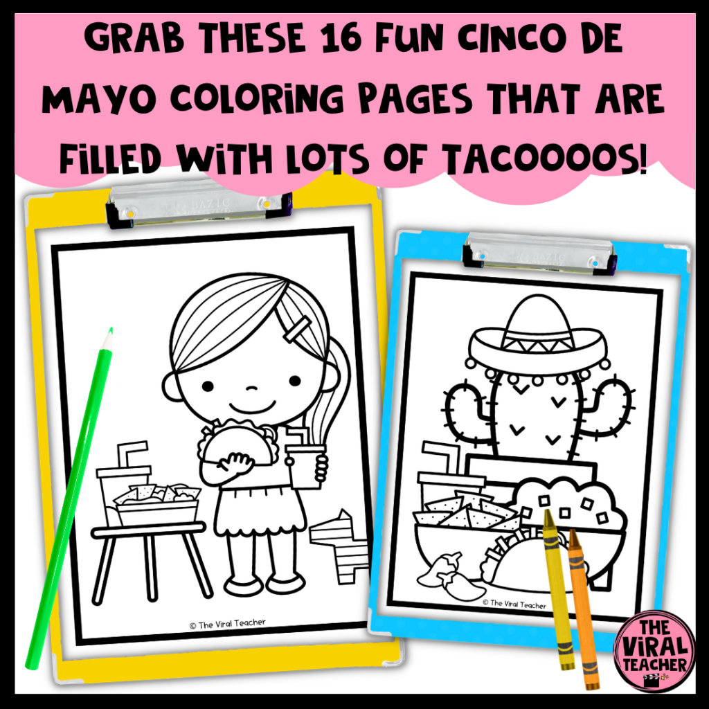 Cinco de Mayo Coloring Pages - Made By Teachers