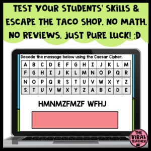 Cinco de Mayo Escape Room | Escape the Taco Shop Google Slides™ - Made ...