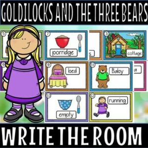 Goldilocks and the Three Bears Write the Room | Made By Teachers