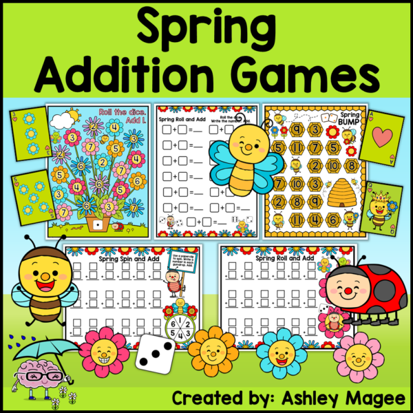 Spring Math Games: Fun Themed Addition Math Games - Made By Teachers