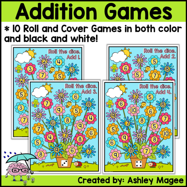 Spring Math Games: Fun Themed Addition Math Games - Made By Teachers