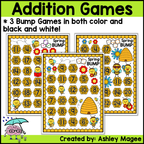 Spring Math Games: Fun Themed Addition Math Games - Made By Teachers