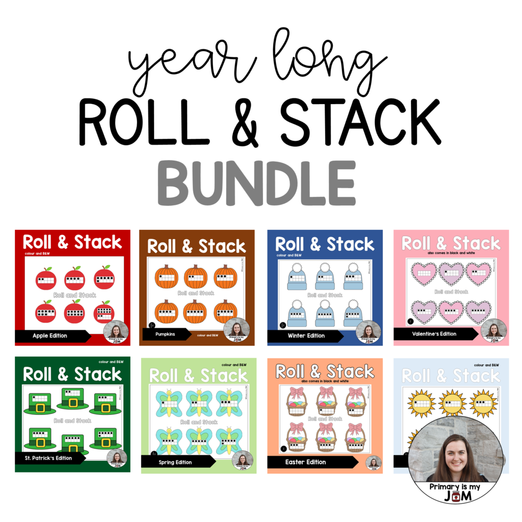 Roll and Stack BUNDLE - Dice Games All Year Long | Made By Teachers