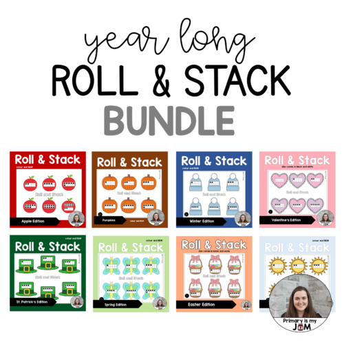 Roll and Stack BUNDLE - Dice Games All Year Long | Made By Teachers