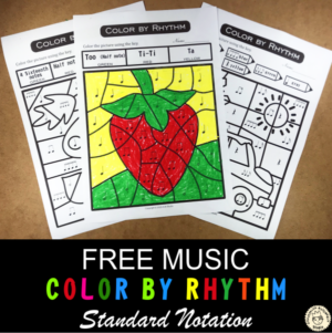 Color by Rhythm Summer Themed Pages | Music Color by Code | - Made By ...