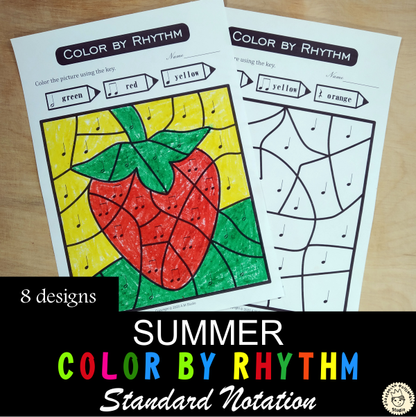 Color by Rhythm Summer Themed Pages | Music Color by Code | | Made By ...