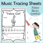 Music Tracing Worksheets | Notes, Rests, and Symbols - Made By Teachers