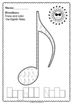 Music Notes and Symbols Tracing Sheets for Young Musicians | Made By ...
