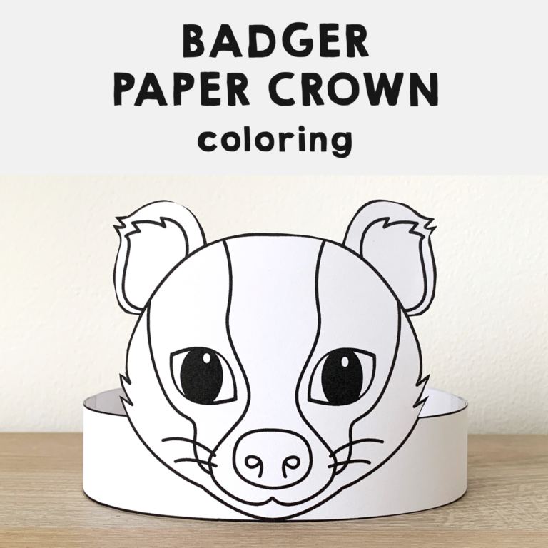 Crab Paper Crown Printable Ocean Animal Coloring Craft - Made By Teachers