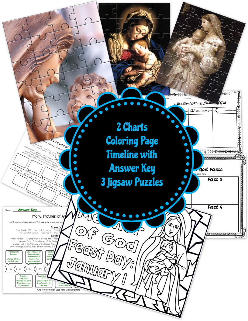 Mary, Mother of God Worksheet and Activity Pack - Made By Teachers