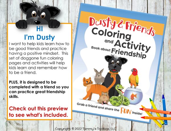 Dusty and Friends Activity and Coloring Book About Friendship | Made By ...