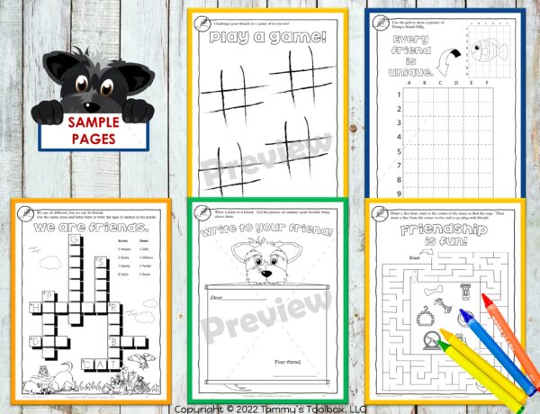 Dusty and Friends Activity and Coloring Book About Friendship | Made By ...