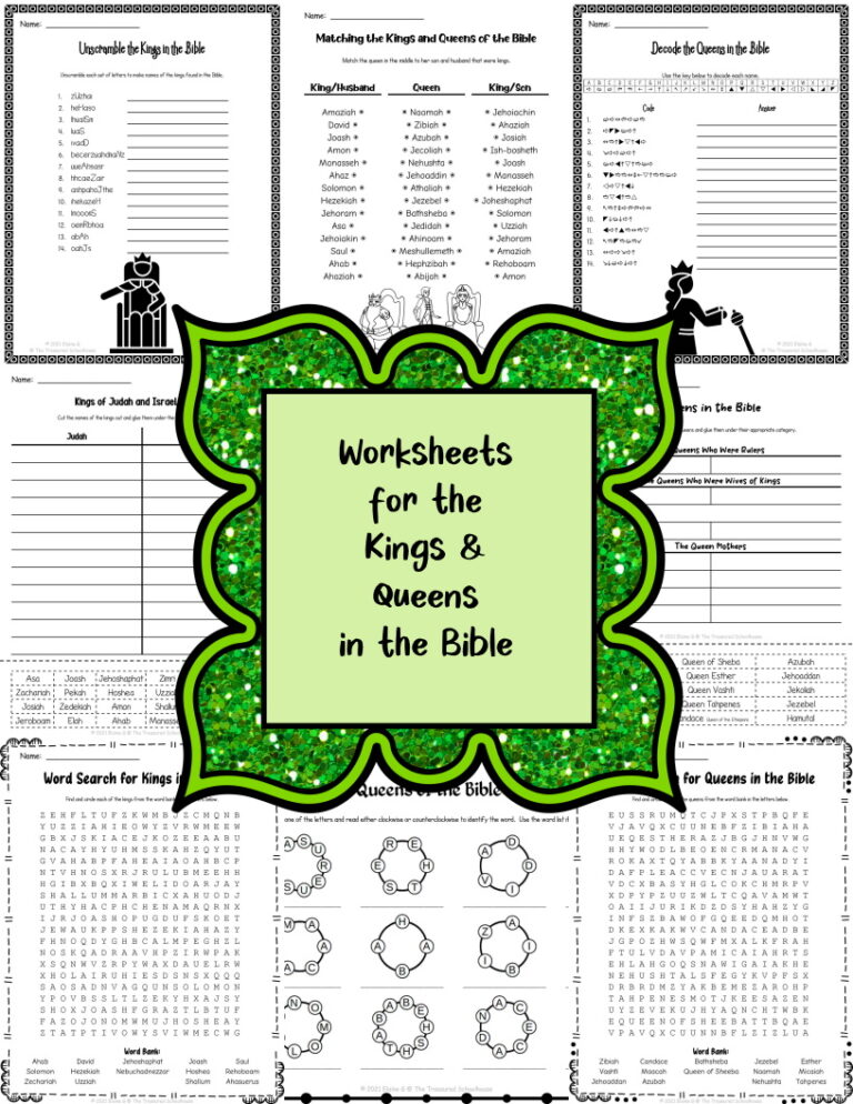 Kings and Queens in the Bible Activity Pack | Made By Teachers