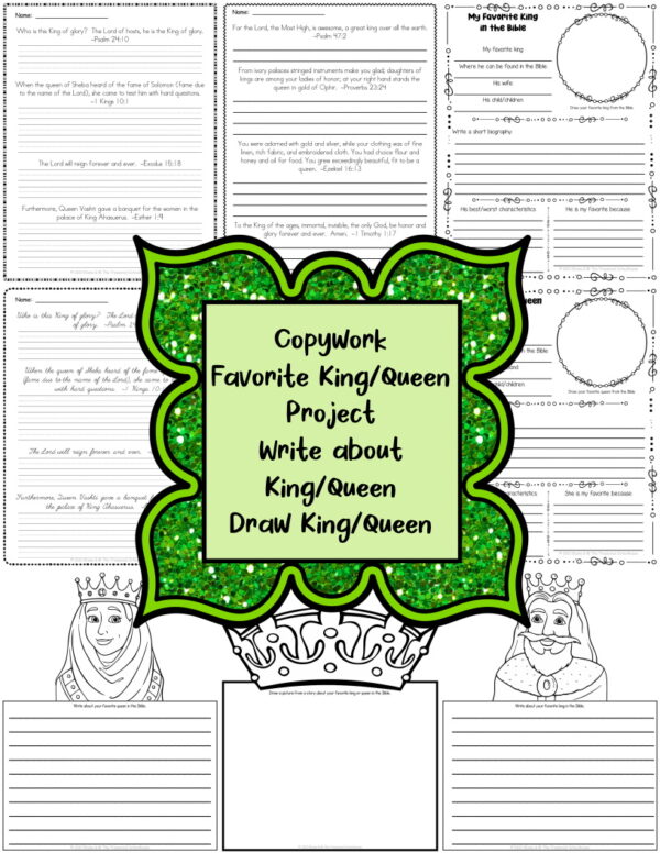 Kings and Queens in the Bible Activity Pack - Made By Teachers