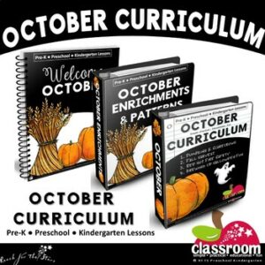 OCTOBER PRESCHOOL PREK KINDERGARTEN CURRICULUM MONTHLY LESSON PLANS ...