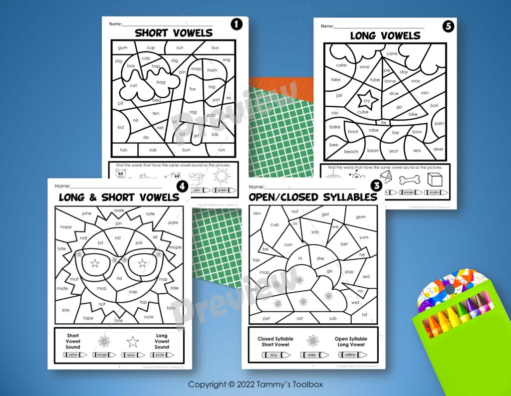 Summer Phonics Sound Coloring Pages for Phonemic Awareness | Made By ...