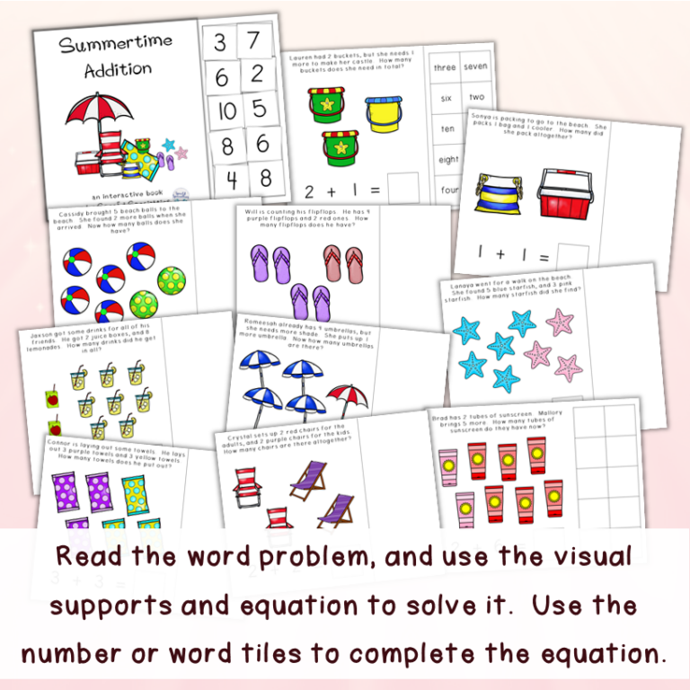 Summer Beach Adapted Books for July | Made By Teachers