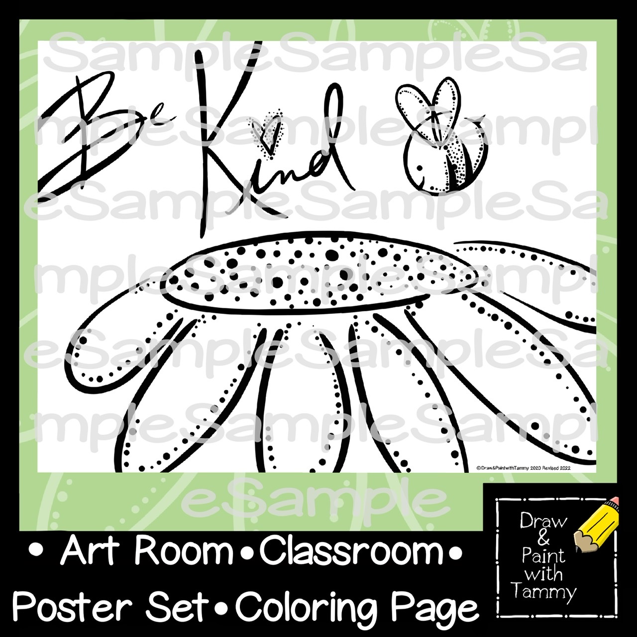 Be Kind classroom community poster and coloring page | Made By Teachers