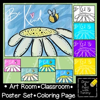 Be Kind classroom community poster and coloring page | Made By Teachers