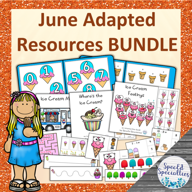 Summer Ice Cream June Adapted Resources BUNDLE | Made By Teachers