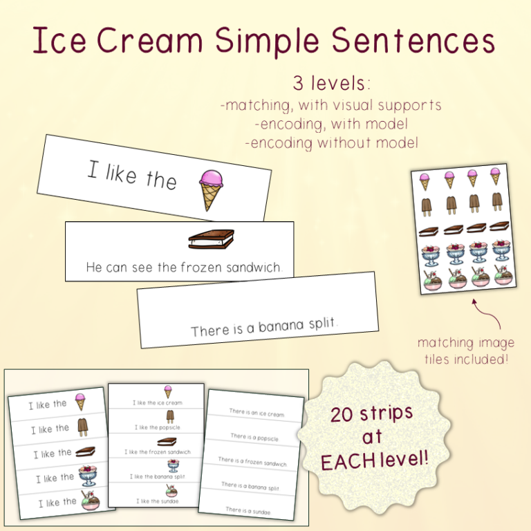 Summer Ice Cream June Adapted Resources BUNDLE | Made By Teachers