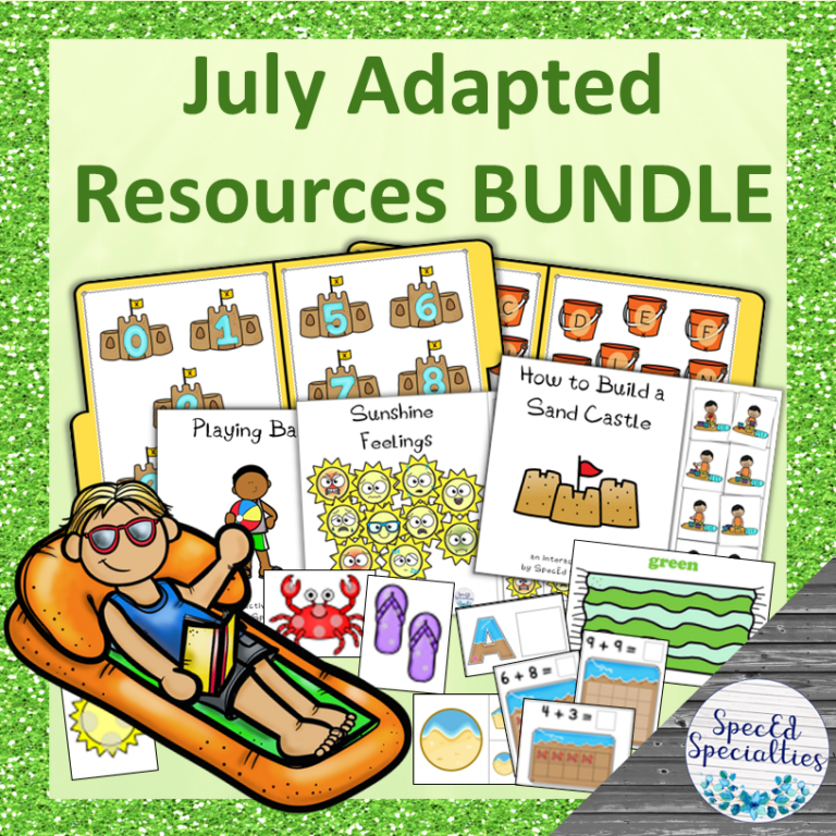 Summer Beach July Adapted Resources BUNDLE - Made By Teachers