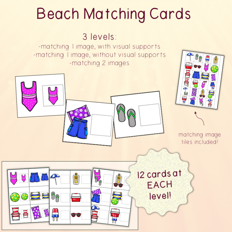 Summer Beach July Adapted Resources BUNDLE - Made By Teachers