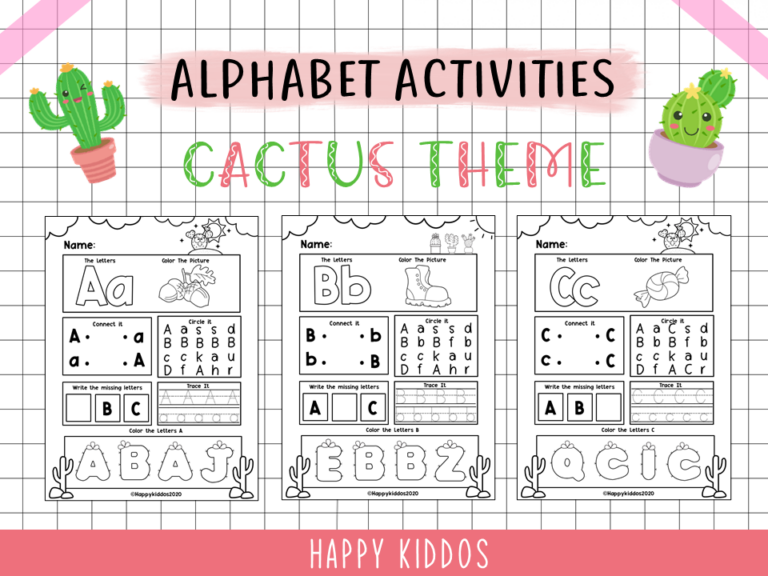 Alphabet Activities (Cactus Theme) - Made By Teachers