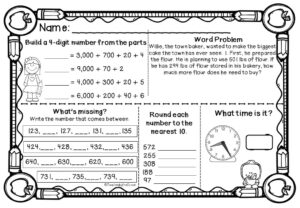 3rd Grade Math Morning Work - Back to School | Made By Teachers