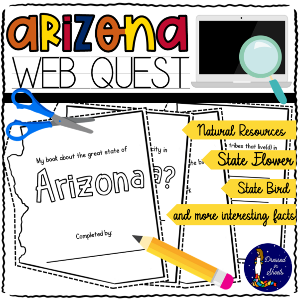 Arizona WebQuest Printable Book | Made By Teachers