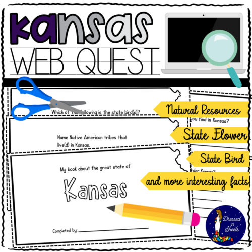 Kansas WebQuest Printable Book | Made By Teachers