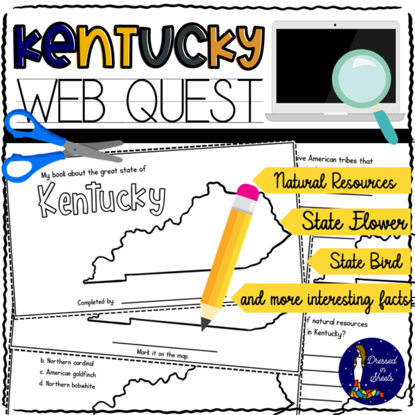 Kentucky WebQuest Printable Book | Made By Teachers