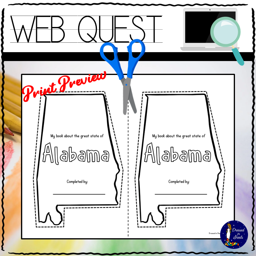 North Dakota WebQuest Printable Book | Made By Teachers