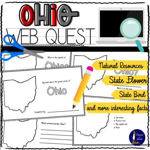 Ohio WebQuest Printable Book | Made By Teachers