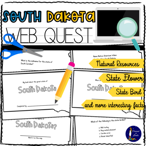 South Dakota WebQuest Printable Book - Made By Teachers