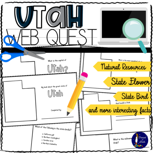 New Jersey WebQuest Printable Book | Made By Teachers