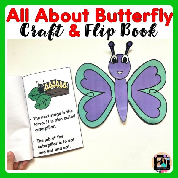 All About Butterfly Life Cycle Craft & Flip Book | Made By Teachers