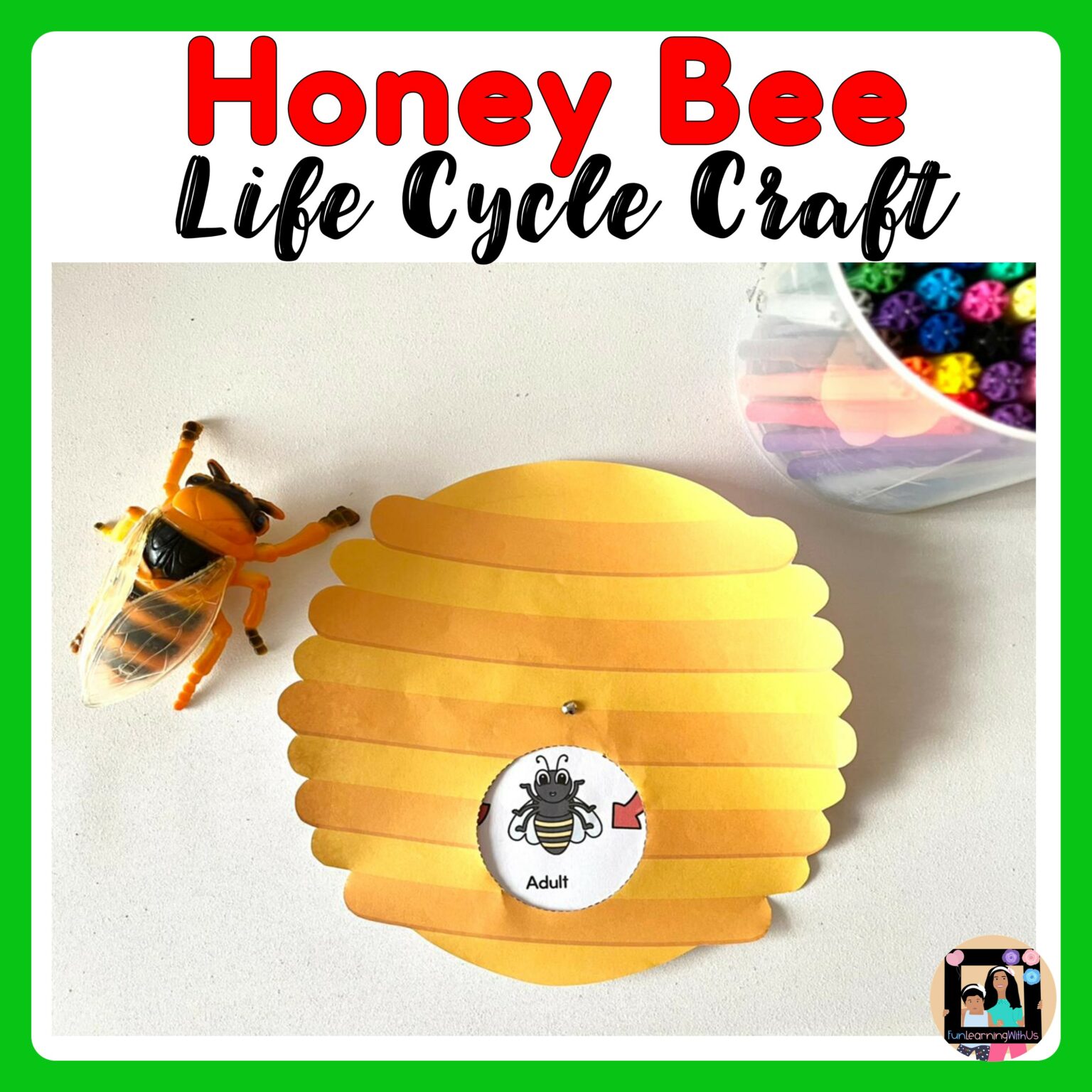 Honey Bee Lifecycle Craft | Spring Activities - Made By Teachers