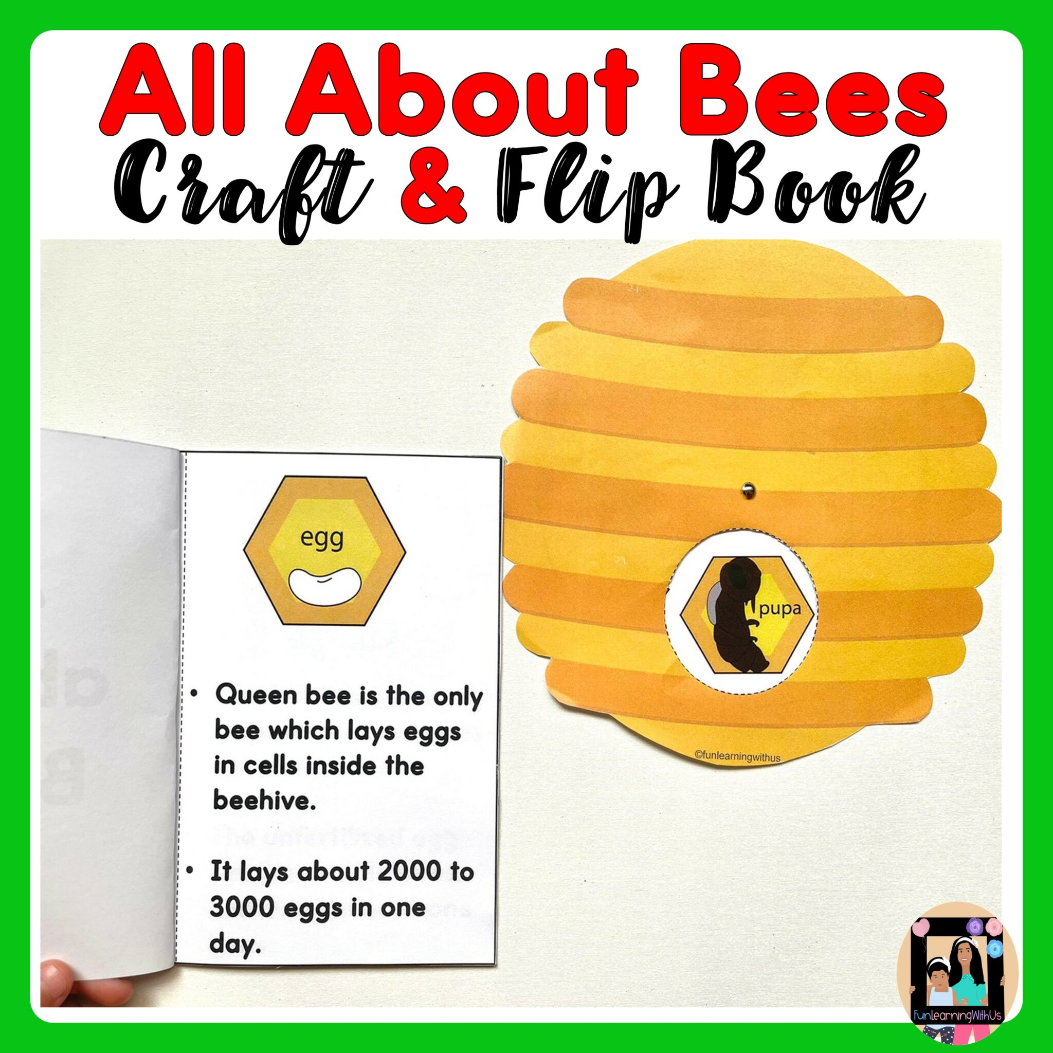 All About Bees Life Cycle Craft & Flip Book - Made By Teachers