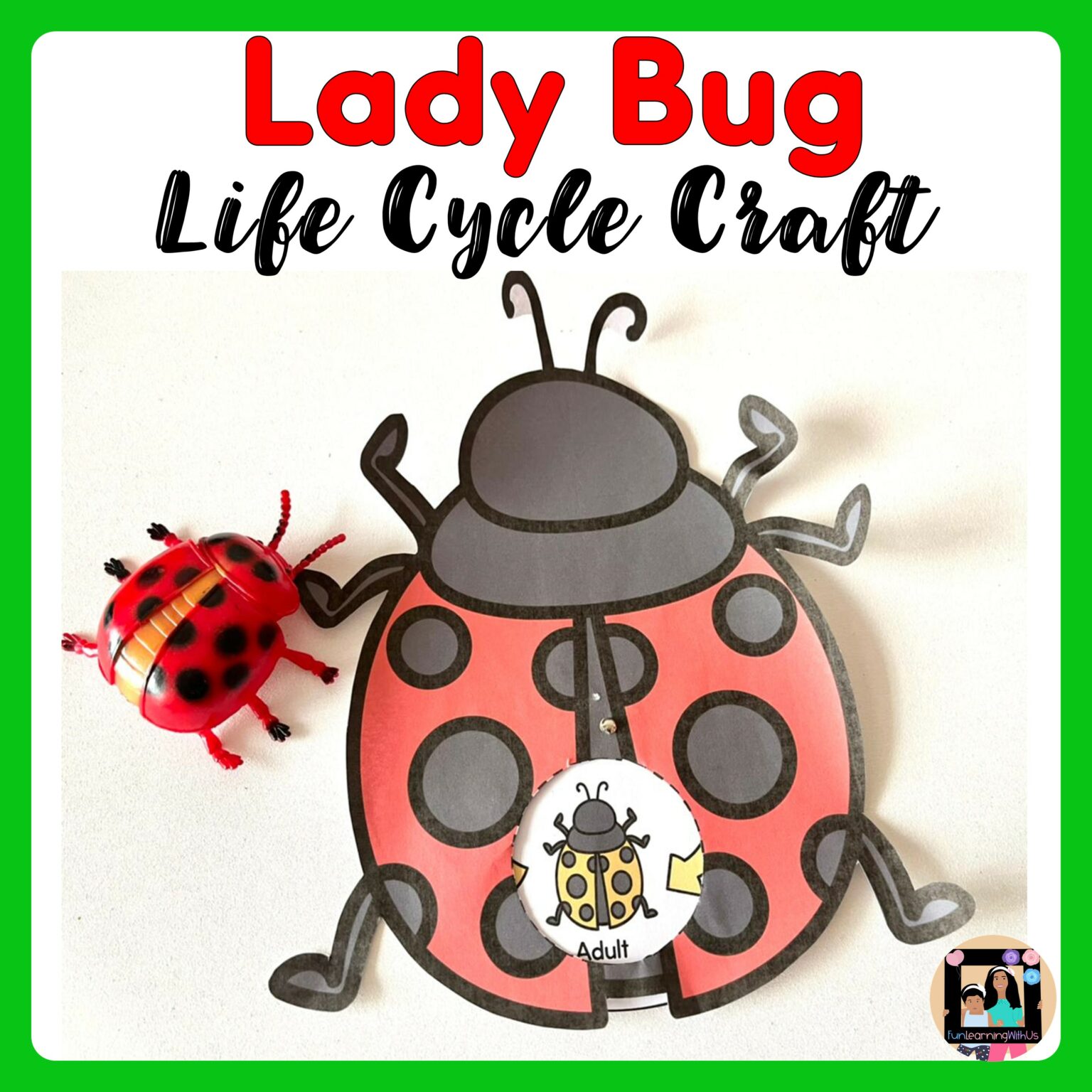 Ladybug Lifecycle Craft | Spring Activities | Made By Teachers