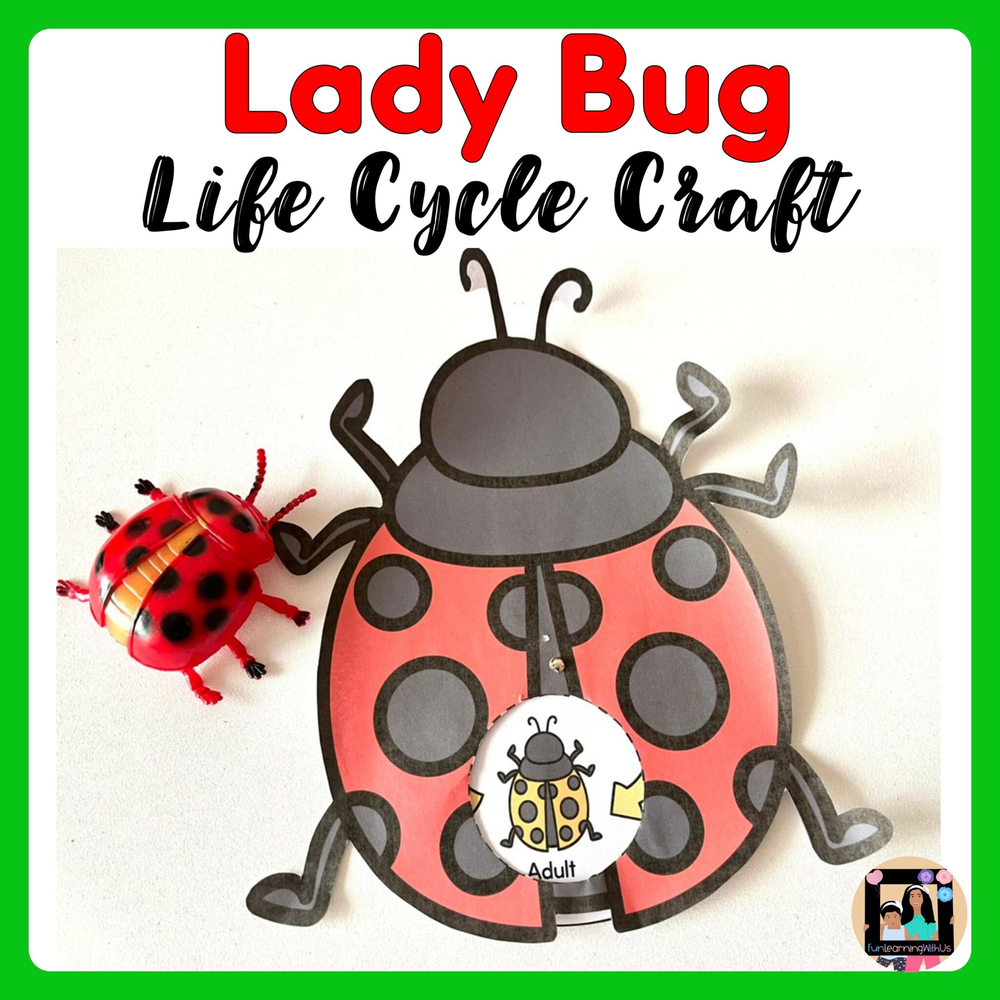 Ladybug Lifecycle Craft | Spring Activities - Made By Teachers