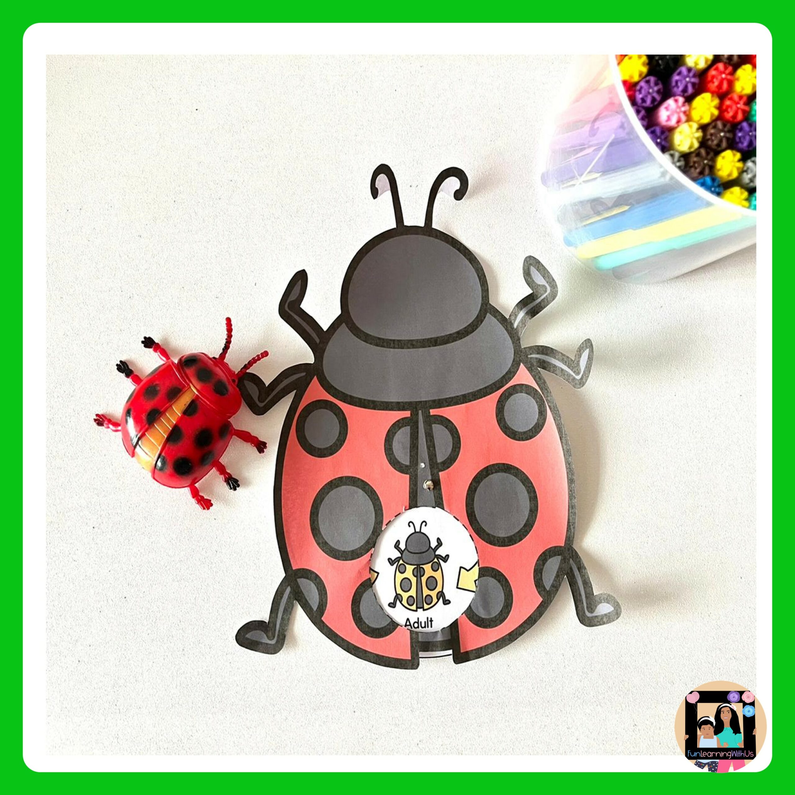 Ladybug Lifecycle Craft | Spring Activities - Made By Teachers