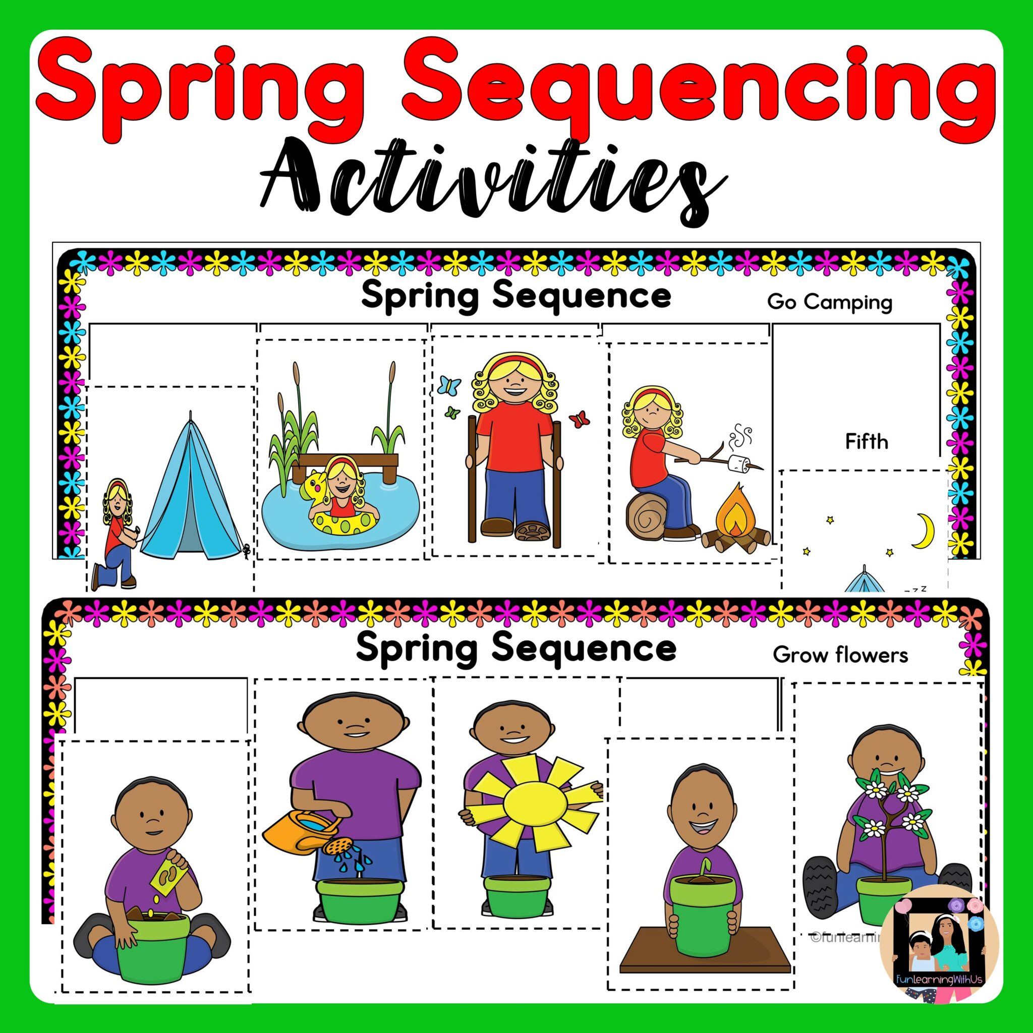 Summer Sequencing Activity Story Writing Worksheets | Made By Teachers