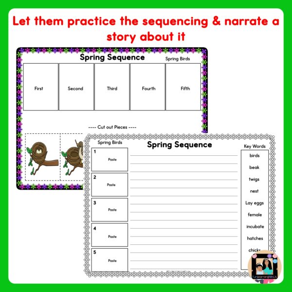 Spring Sequencing Activity Story Writing - Made By Teachers