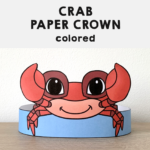 Ocean Animals Sea Paper Crowns Printable Coloring Craft Activity | Made ...