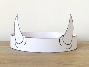 Devil Paper Crown Printable Halloween Coloring Craft - Made By Teachers