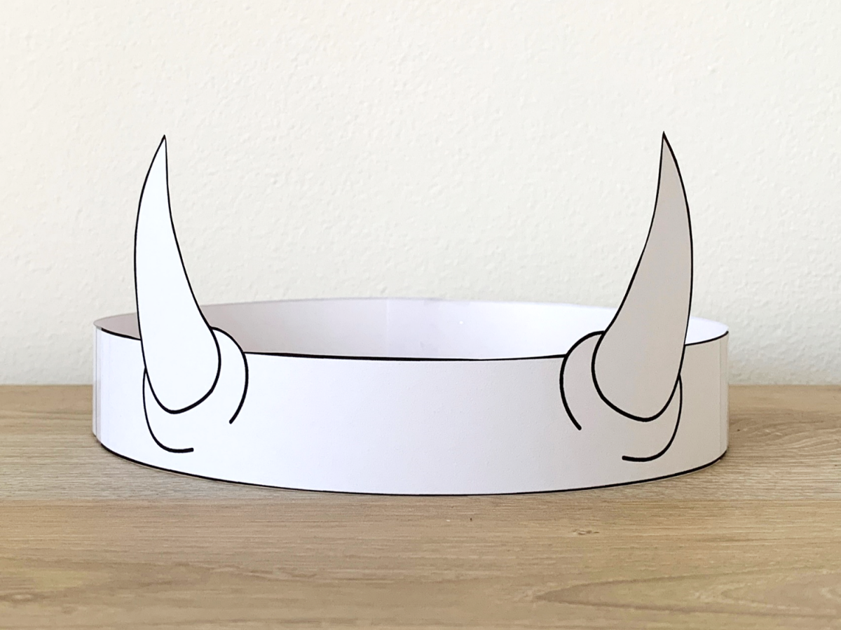 Devil Paper Crowns Printable Halloween Coloring Craft | Made By Teachers