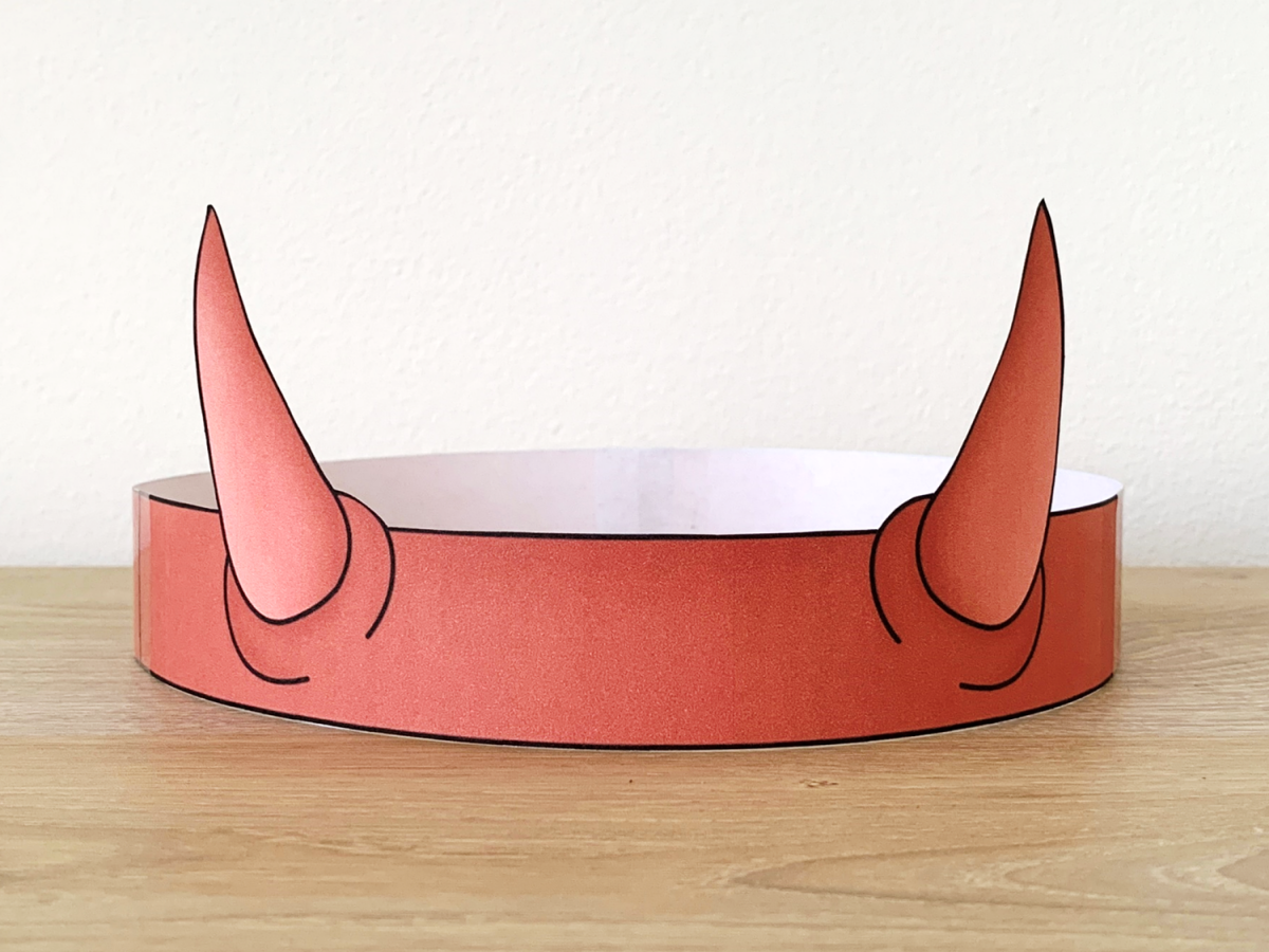 Devil Paper Crowns Printable Halloween Coloring Craft | Made By Teachers