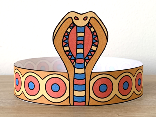 Cobra Paper Crown Printable ancient Egypt Costume Craft | Made By Teachers
