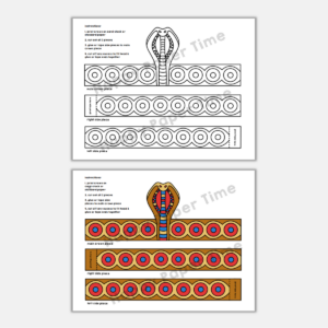 Cobra Paper Crowns Printable ancient Egypt Coloring Craft | Made By ...